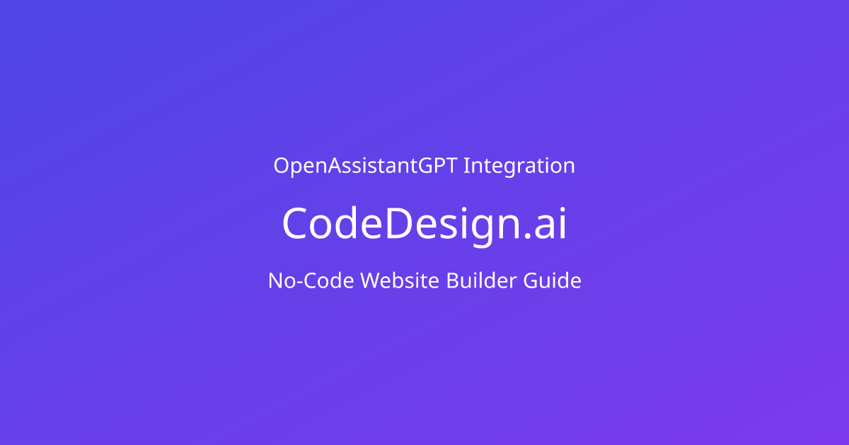 Best Free AI Chatbot to Integrate in CodeDesign.ai with No Code