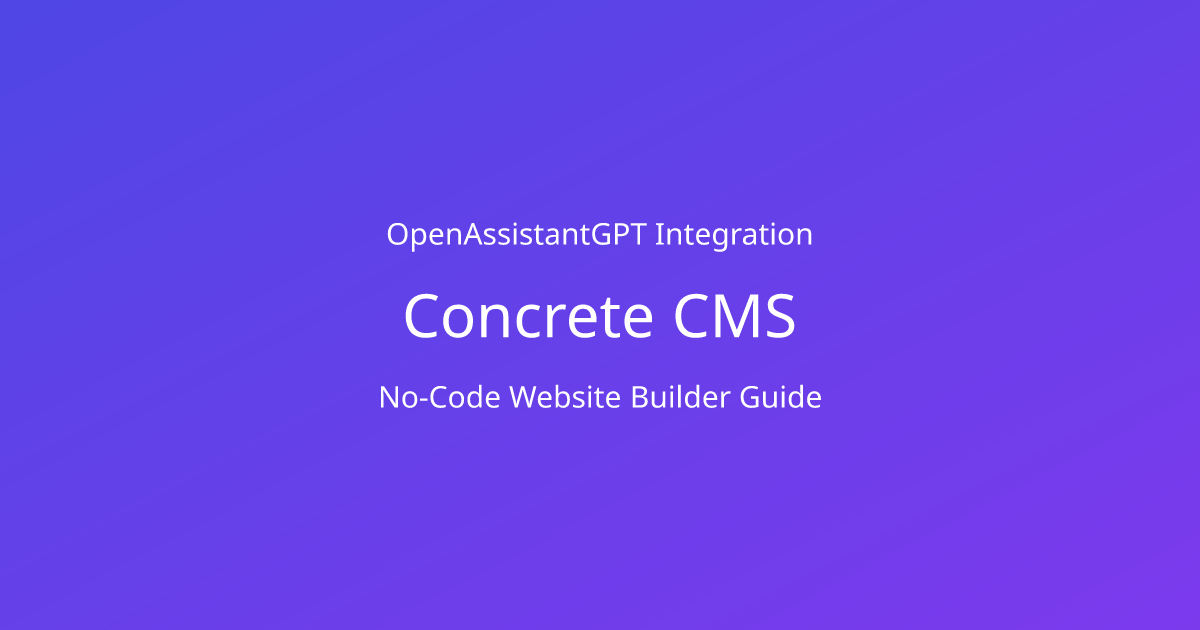 Best Free AI Chatbot to Integrate in Concrete CMS with No Code