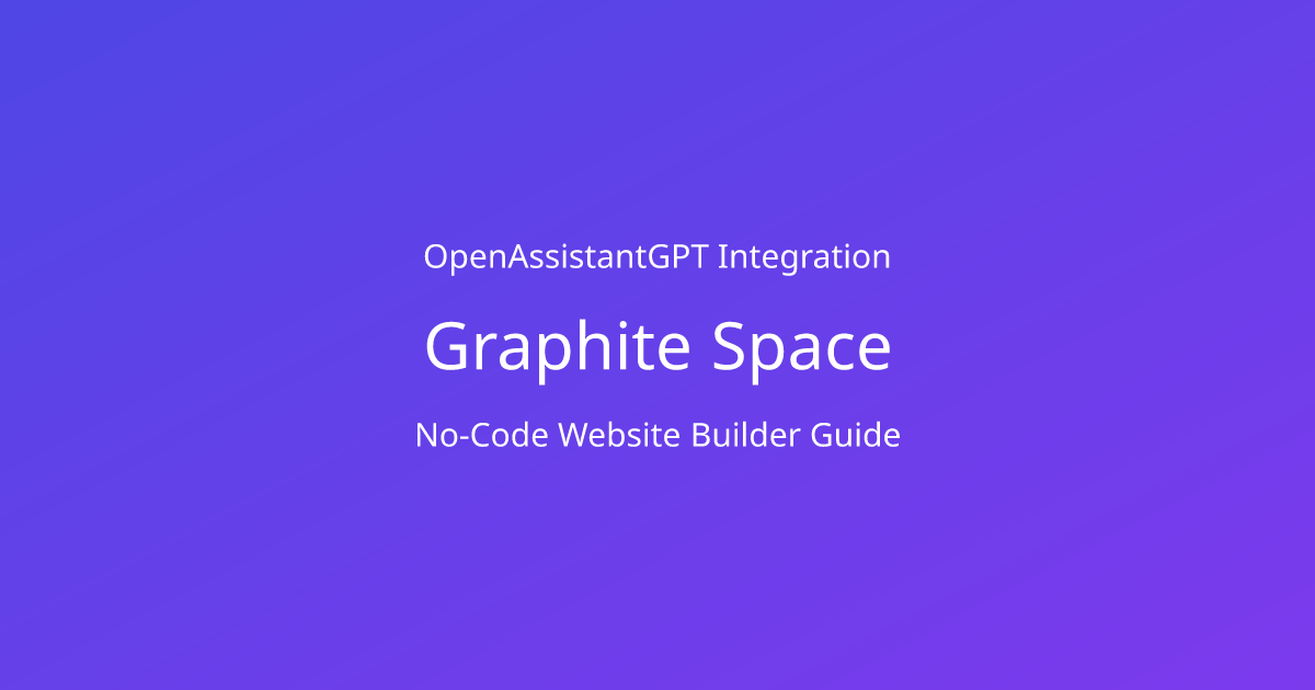 Best Free AI Chatbot to Integrate in Graphite Space with No Code