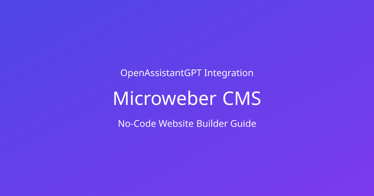Best Free AI Chatbot to Integrate in Microweber with No Code