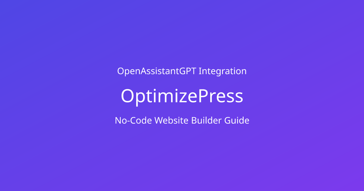 Best Free AI Chatbot to Integrate in OptimizePress with No Code