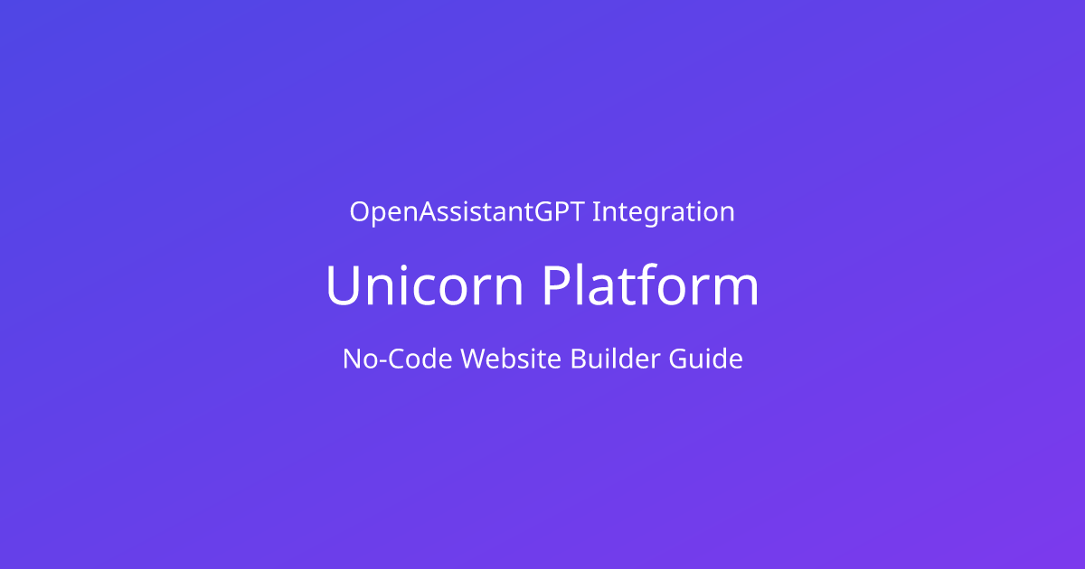 Best Free AI Chatbot to Integrate in Unicorn Platform with No Code