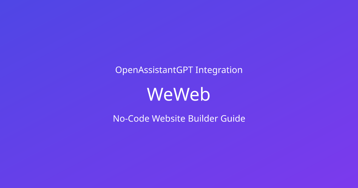 Best Free AI Chatbot to Integrate in WeWeb with No Code